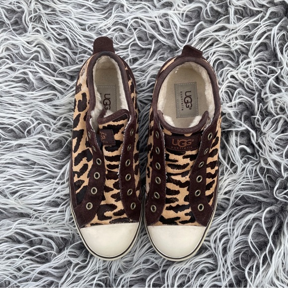 UGG | Shoes | Ugg Laela Sneakers Pony Hair Cheetah Size 7 Has Some Wear ...